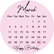 Personalised Edible Icing Calendar Print - Add an optional custom Mess ...